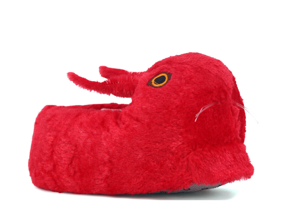 Esra Filet Hayvanlı Ev Ayakkabısı Tavşanlı Kırmızı Ev Ayakkabısı Esra